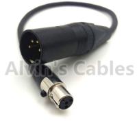 China RED Camera Arri Power Cable TV Logie Monitor Power Cable XLR Mini 4 Pin Female To XLR 4 Pin Male for sale