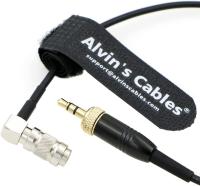 China Alvin's Cables Timecode Cable For Canon R5C From Deity Tentacle Sync 3.5mm Lock TRS To Right Angle DIN 1.0/2.3 Time Code for sale