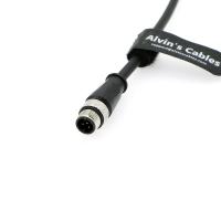 China Alvin's Cables M12 Sensor Cable M12 A Code 4 Pin Male Aviation Connector Electrical Shielded Cable For Industrial Sensor for sale