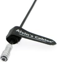China Alvin's Cables BMPCC 4K 6K Power Coiled Cable Weipu 2 Pin Female To Right Angle 2 Pin Male For Blackmagic Pocket Cinema for sale