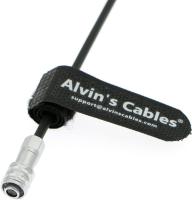 China Alvin's Cables BMPCC 4K 6K Power Coiled Cable Weipu 2 Pin Female To Right Angle 2 Pin Male For Blackmagic Pocket Cinema for sale