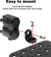 China RED DSMC3 5 Pin To Dual XLR Adapter For RED V-Raptor ARRI Alexa Z-CAM-E2 Camera 5 Pin Male To Two XLR 3 Pin Female for sale