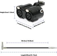 China RED DSMC3 5 Pin To Dual XLR Adapter For RED V-Raptor ARRI Alexa Z-CAM-E2 Camera 5 Pin Male To Two XLR 3 Pin Female for sale