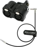 China RED DSMC3 5 Pin To Dual XLR Adapter For RED V-Raptor ARRI Alexa Z-CAM-E2 Camera 5 Pin Male To Two XLR 3 Pin Female for sale