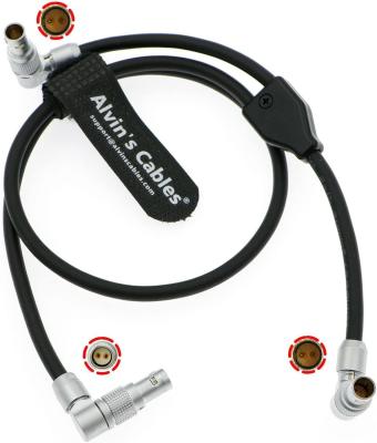 China Power Cable For DJI RS2 RSC RS3 Pro RED Komodo Rotatable 2 Pin Male To Adjustable 2 Pin Male & 2 Pin Female Y Cable for sale