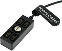 China Alvin's Cables D Tap Splitter Cable Dtap Male To 4 Port D Tap Female Splitter Hub Power Cable For ARRI RED Teradek for sale