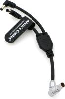 China Alvin's Cables Rotatable 2 Pin Male To Dual Right Angle DC Male Power Cable For Z-CAM F6 for sale