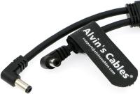 China Alvin's Cables Rotatable 2 Pin Male To Dual Right Angle DC Male Power Cable For Z-CAM F6 for sale