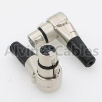 China Right Angle XLR 4 Pin Video Connector Camera Cable Connectors Arri Alexa Camera Monitor for sale