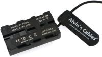 China Alvin'S Cables USB C Type C PD To NP F550 Dummy Battery Coiled Power Cable For Sony NP-F550 F770 F570 F970 Atomos for sale