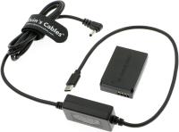 China Alvin's Cables Type-C PD To LP-EL12 Dummy Battery Power Cable For Canon EOS M M2 M10 M50 M100 M200 DSLR Cameras for sale