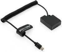 China Alvin's Cables PD USB-C To Decoding NP-W126 Dummy Battery Coiled Power Cable For Fujifilm Fuji XT1 X-T10 XT2 X-T20 XT3 X for sale