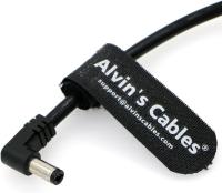 China Alvin's Cables DC Power Cord 5.5 X 2.1mm DC Male Right Angle Coiled Power Cable For Atomos Shogun Monitor, Blackmagic Vi for sale