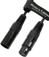 China Alvin's Cables XLR 4 Pin Male To XLR 4 Pin Female Power Cable For Sony Venice|F55|SXS Camera, For Canon C300 Mkiii|C500 for sale
