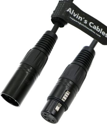 China Alvin's Cables XLR 4 Pin Male To XLR 4 Pin Female Power Cable For Sony Venice|F55|SXS Camera, For Canon C300 Mkiii|C500 for sale