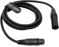 China Alvin's Cables XLR 4 Pin Male To XLR 4 Pin Female Power Cable For Sony Venice|F55|SXS Camera, For Canon C300 Mkiii|C500 for sale