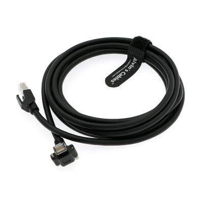China Alvin's Cables GigE Cat 6 S/STP DrC With RJ45 Right Angle Locking Screws Data Cable For Basler Cameras 3M|9.84ft for sale