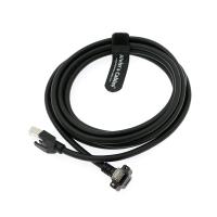 China Alvin's Cables GigE Cat 6 S/STP DrC With RJ45 Right Angle Locking Screws Data Cable For Basler Cameras 3M|9.84ft for sale