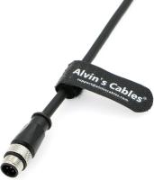 China Alvin's Cables M12 Industrial Cable M12 A Code 5 Pin Male Aviation Connector Electrical Shielded Cable For Industrial Ca for sale