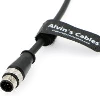 China Alvin's Cables M12 Industrial Cable M12 A Code 5 Pin Male Aviation Connector Electrical Shielded Cable For Industrial Ca for sale