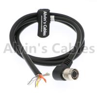 China 12 Pin Hirose Right Angle Female to Open end Shield Coaxial Cable for Sony Basler Cameras for sale