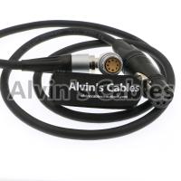 China Arri Alexa Mini Cable For Camera Video Camera Power Cable XLR 4 Pin Female To 8 Pin Right Angle for sale