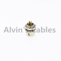 China Straight Panel Mount Circular Connector HR10A-7R-4S Hirose 4 Pin Female for sale