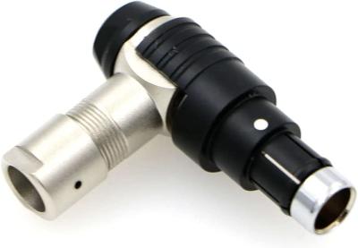 China Alvin's Cables Compatible Fischer S102 3 Pin Male Right Angle Connector For ARRI Alexa RED DSMC2 Sony Venice for sale