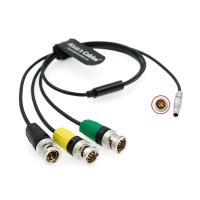 China Alvin's Cables RED DSMC2 Camera Sync Cable 00B 4 Pin To 3BNC For Timecode Genlock Trigger 60CM 23.6inches for sale