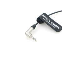 China Tentacle Sync Ultra Thin Timecode Cable 3.5mm TRS Right Angle To DIN 1.0/2.3 For Canon EOS R5C 30cm/12inches for sale