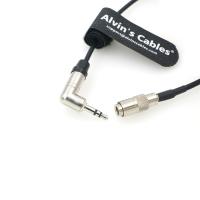 China Tentacle Sync Ultra Thin Timecode Cable 3.5mm TRS Right Angle To DIN 1.0/2.3 For Canon EOS R5C 30cm/12inches for sale