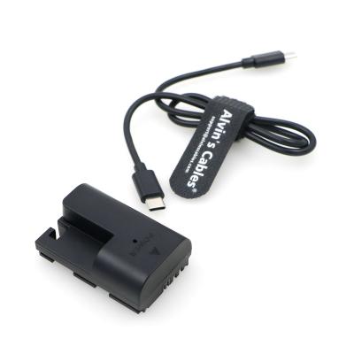 China LP-E6 Dummy Battery With PD Type-C Power Cable LP-E6 Battery Replacement Cable For Canon EOS 80D 70D 60D 6D 7D2 7D 5DSR for sale