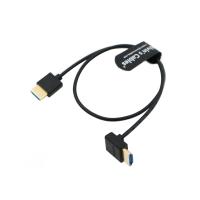 China 8K 2.1 HDMI Cable High Speed For Atomos Ninja V Monitor Straight To Down Angle HDMI Cord For Z CAM E2/Sony FS5/FS7 for sale
