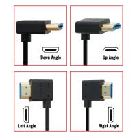 China 8K 2.1 HDMI Cable High Speed For Atomos Ninja V Monitor Straight To Down Angle HDMI Cord For Z CAM E2/Sony FS5/FS7 for sale