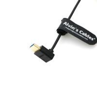 China 8K 2.1 HDMI Cable High Speed For Atomos Ninja V Monitor Straight To Down Angle HDMI Cord For Z CAM E2/Sony FS5/FS7 for sale