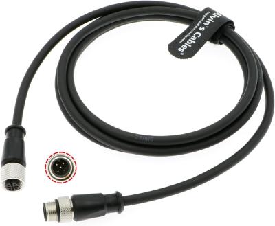 China M12 A-Code 5 Pin Male To Female Aviation Sensor Connector Industrial Shielded Cable For Sensor Devices Network 2M/6.5Ft for sale