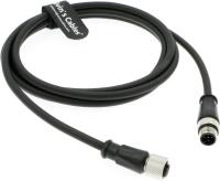 China M12 A-Code 5 Pin Male To Female Aviation Sensor Connector Industrial Shielded Cable For Sensor Devices Network 2M/6.5Ft for sale