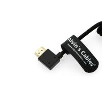 China 8K 2.1 HDMI High Speed Braided Coiled Cable Left Angle To Right Angle For Atomos Ninja V Portkeys BM5 Monitor for sale