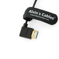 China 8K 2.1 HDMI High Speed Soft Coiled Cable Straight To Left Angle For Atomos Ninja V Portkeys BM5 For Feelworld Monitor for sale