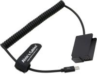 China DMW-DCC8 Dummy Battery To PD USB-C Coiled Power Cable Replace DMW-BLC12 Power Adapter For Panasonic Lumix DMC-G5 G6 G7 for sale