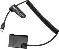 China EN-EL14 Dummy Battery To PD USB-C Coiled Cable Power Adapter Replacement For Nikon D3100 D3200 D3300 D3400 D3500 D5100 for sale