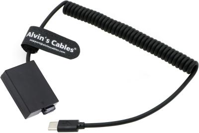 China LP-E8 Dummy Battery To PD USB C Decoded LP-E8 Battery Replacement Coiled Power Cable For Canon EOS 700D 650D 600D 550D for sale