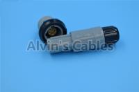 China LEMO Connector 1 P Plastic PAC / PLC 80 Degree Pins Positioning 5 Pin Medical Accessories for sale