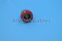 China LEMO 2 Pin Connectors Pin Pin 1P PAA / PLA Plastic Plug In Pin Socket 40 Degree Dual Positioning for sale