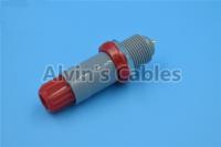 China LEMO 2 Pin Connectors Pin Pin 1P PAA / PLA Plastic Plug In Pin Socket 40 Degree Dual Positioning for sale
