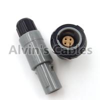 China Lemo 1 P Series 4 Pin Connector Plug / Plg Medical Accessories 4 Pin Connector Single Positioning Pin Circular Plastic for sale