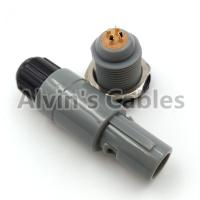 China Lemo 1 P Series 4 Pin Connector Plug / Plg Medical Accessories 4 Pin Connector Single Positioning Pin Circular Plastic for sale