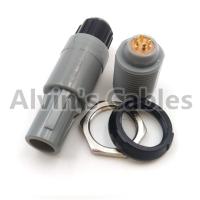 China Compatible 6 Pin LEMO Connector Plug And Grip , LEMO PAG / PLG Series 6 Pin Power Connector Cable Connector for sale