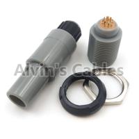 China Compatible Connector LEMO 1 P Plastic Series 9 Pin Socket PAG / PLG Compatible Redel Compatible for sale