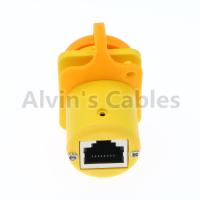 China IP65 Ethernet Waterproof RJ45 Connector Plug / Unplug Connecting Mode 1.5A for sale